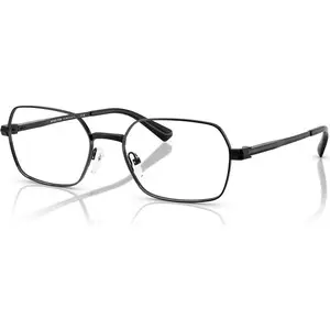 Michael Kors 56mm Square Eyeglasses Black