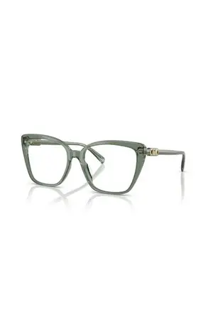 Michael Kors 55mm Square Optical Glasses Green