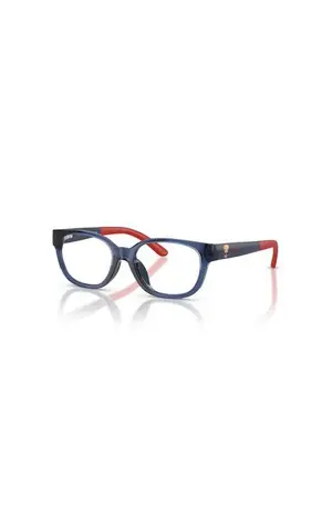 Polo Ralph Lauren 45mm Rectangle Full Rim Optical Glasses - Blue