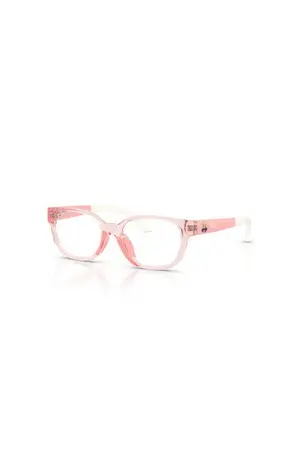 Polo Ralph Lauren 45mm Rectangle Full Rim Optical Glasses - Pink