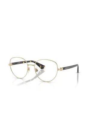 Burberry 53mm Phantos Optical Glasses - Gold