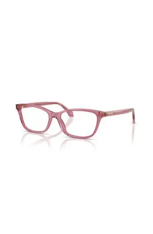 Versace 54mm Cat Eye Optical Glasses - Red
