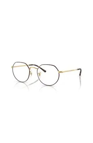 Ray-ban 49mm Irregular Eyeglasses - Tortoise Light