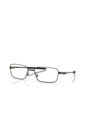 Oakley 55mm Rectangle Full Rim Eyeglasses - Grey