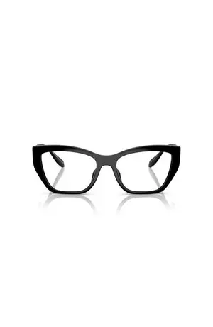 Michael Kors 52mm Square Full Rim Optical Glasses - Black