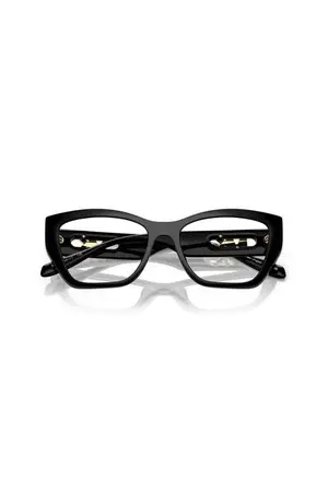 Michael Kors 52mm Square Full Rim Optical Glasses - Black
