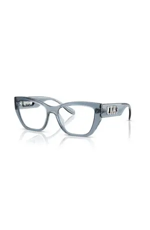 Michael Kors 52mm Square Full Rim Optical Glasses - Blue