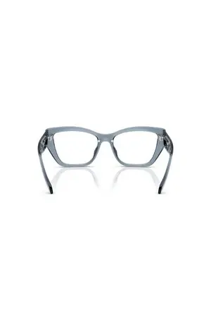 Michael Kors 52mm Square Full Rim Optical Glasses - Blue
