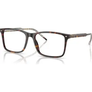 Giorgio Armani 55mm Rectangle Eyeglasses - Tortoise