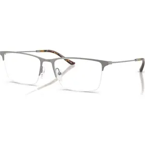 Emporio Armani Emporio Armani Rectangle Eyeglasses Grey