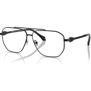 Versace 59mm Square Optical Glasses - Black