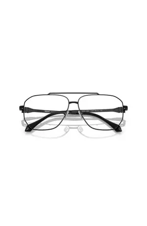 Versace 59mm Square Optical Glasses - Black