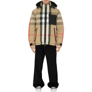 Burberry Reversible Check Nylon Puffer Jacket - Archive Beige