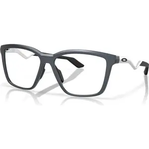 Oakley 57mm Square Eyeglasses - Black/silver