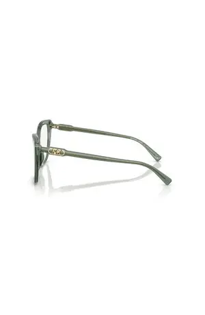 Michael Kors 53mm Square Optical Glasses - Green