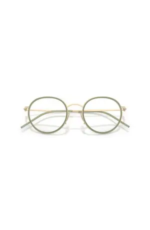 Giorgio Armani Round Full Rim Eyeglasses - Black