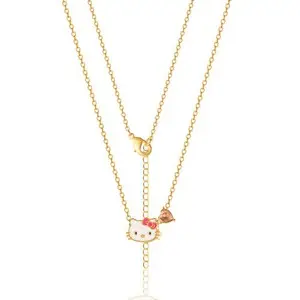 SALLYROSE Hello Kitty Heart Charm Birthstone Necklace