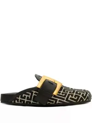 Balmain Anthem Jacquard Slippers