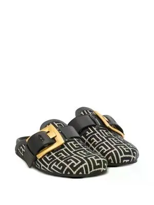 Balmain Anthem Jacquard Slippers