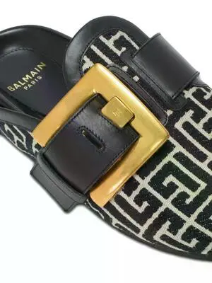 Balmain Anthem Jacquard Slippers