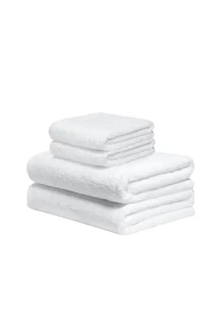 ITALIC Serene Ultraplush Collection Bath Essentials- 2 Bath Towels And 2 Hand Towels - White