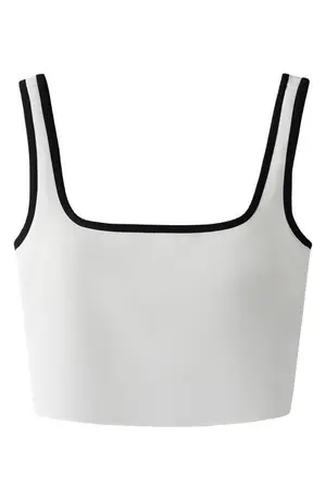 RHONE Ace Longline Sports Bra - Snow White