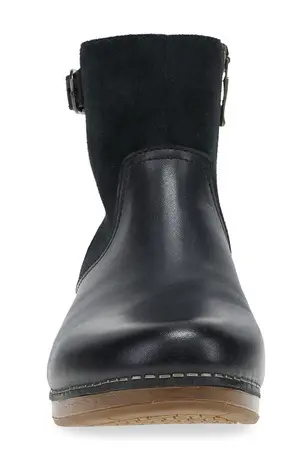 Dansko Monique Bootie - Black Burnished Calf