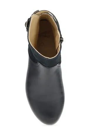 Dansko Monique Bootie - Black Burnished Calf