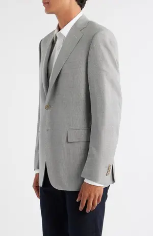 Canali Siena Regular Fit Impeccable Super 130s Wool Suit Jacket