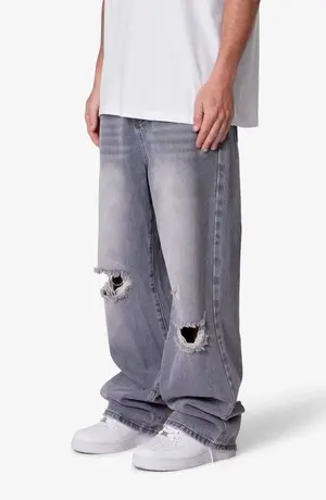 Mnml Baggy Wide Leg Ripped Jeans