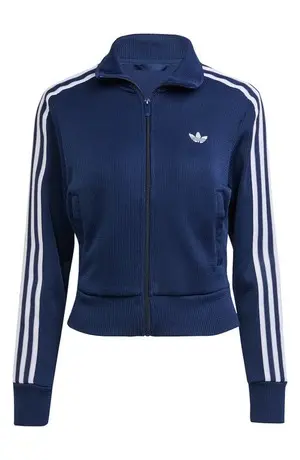 Adidas Firebird Adicolor Knit Track Jacket - Night Indigo/white