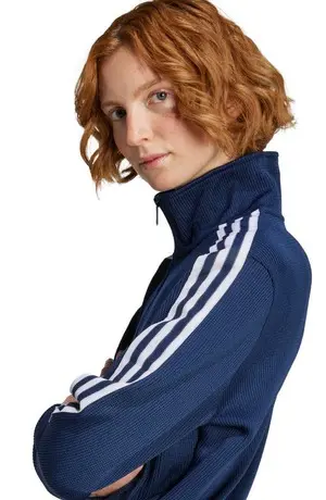 Adidas Firebird Adicolor Knit Track Jacket - Night Indigo/white