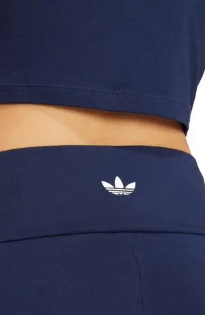 Adidas 3-stripes Booty Bike Shorts - Night Indigo/white