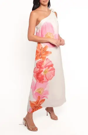 PETAL & PUP Charlize One-shoulder Maxi Sundress