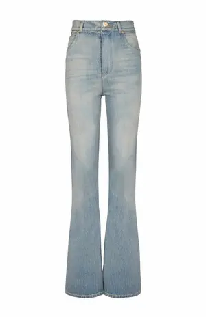 Balmain Flared-fit Denim Jeans - Blue