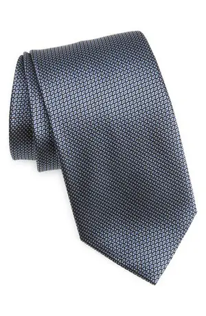 TOM FORD Micropattern Jacquard Silk Tie Gv775 Purple Blue