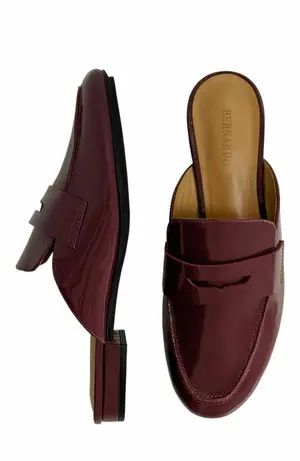 Bernardo Balda Loafer Mule - Bordeaux