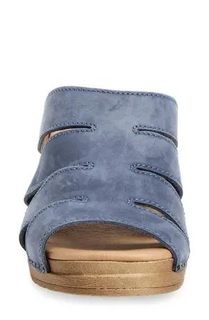 SANITA Monika Platform Slide Sandal - Dove Blue