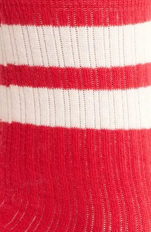 DAMSON MADDER Sporty Stripe Crew Socks