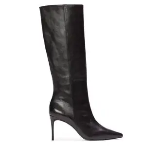 BLACK SUEDE STUDIO Kath 80 Boot - Black Leather