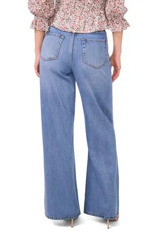 1.State High-waist Wide-leg Jeans With Drawstring