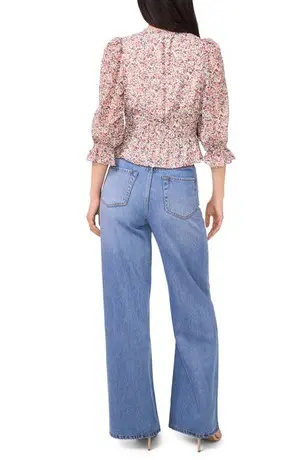 1.State High-waist Wide-leg Jeans With Drawstring