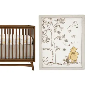 LAMBS & IVY Disney Baby Storytime Pooh 3-piece Nursery Crib Bedding Set - White