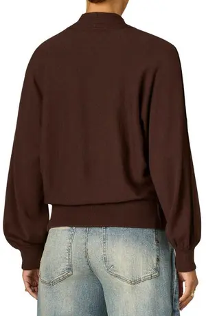 Wit & Wisdom Dolman Sleeve Zip Cardigan - Brown