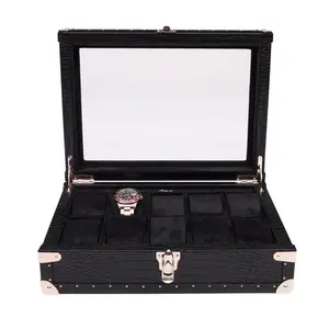 RAPPORT LONDON Brompton Optic Ten Watch Box - Black