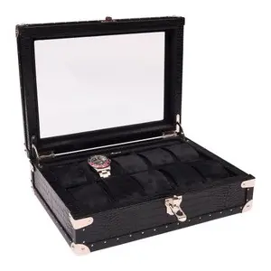RAPPORT LONDON Brompton Optic Ten Watch Box - Black