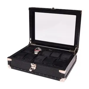 RAPPORT LONDON Brompton Optic Ten Watch Box - Black