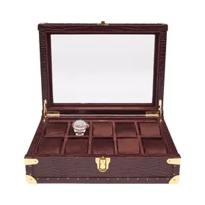 RAPPORT LONDON Brompton Optic Ten Watch Box - Brown