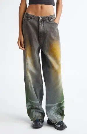PAOLINA RUSSO Baggy Wide Leg Jeans
