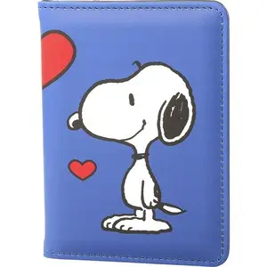 PEANUTS Snoopy Woodstock Passport Holder - Blue